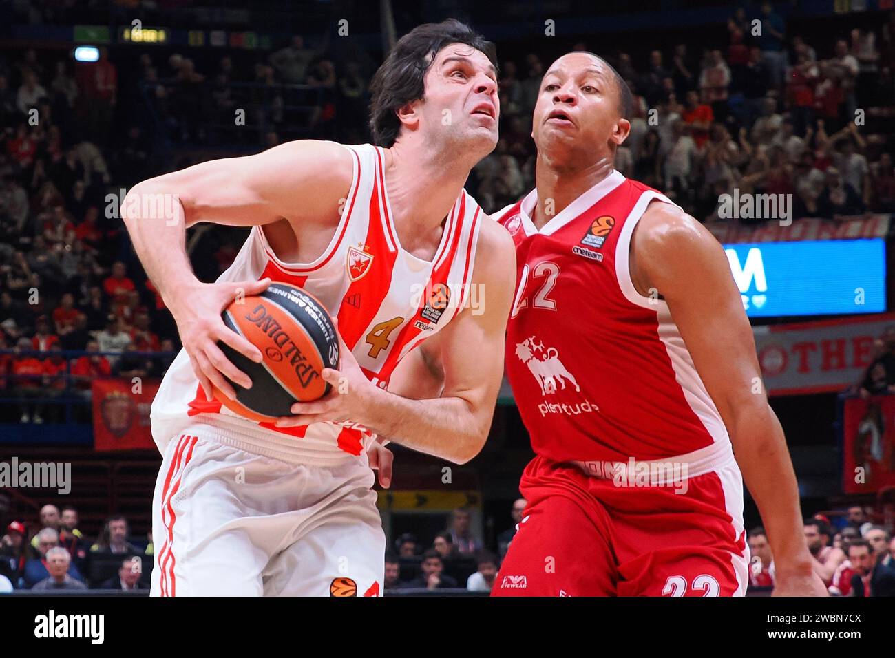 Milan, Italy. 11th Jan, 2024. Bâ‚¬ & Devon Hall (EA7 Emporio Armani ...