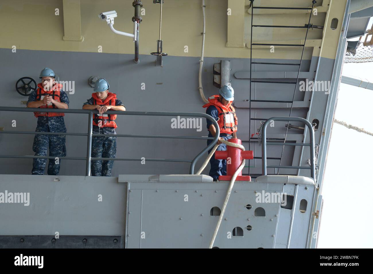 The Orion test capsule undergoes stationary recovery testing in Norfolk ...