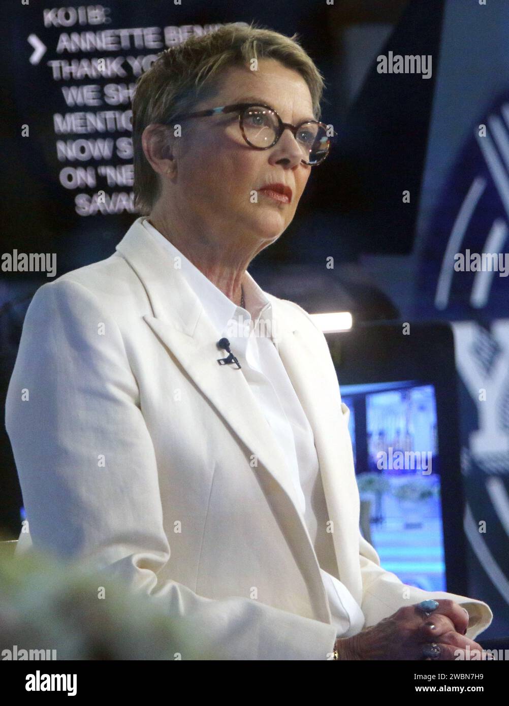 New York, NY, USA. 11th Jan, 2024. Annette Bening Seen At NBC's Today ...
