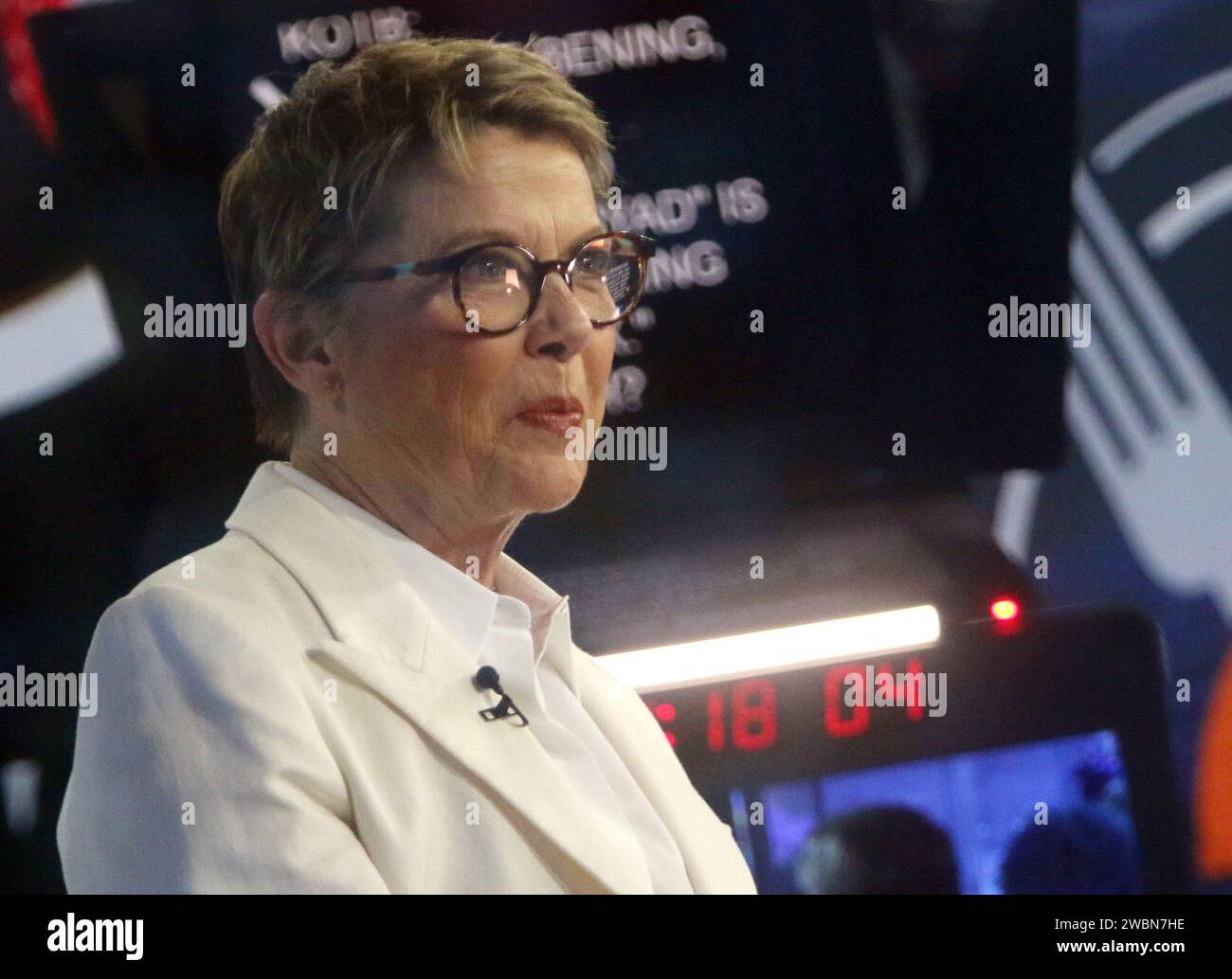 New York, NY, USA. 11th Jan, 2024. Annette Bening Seen At NBC's Today ...