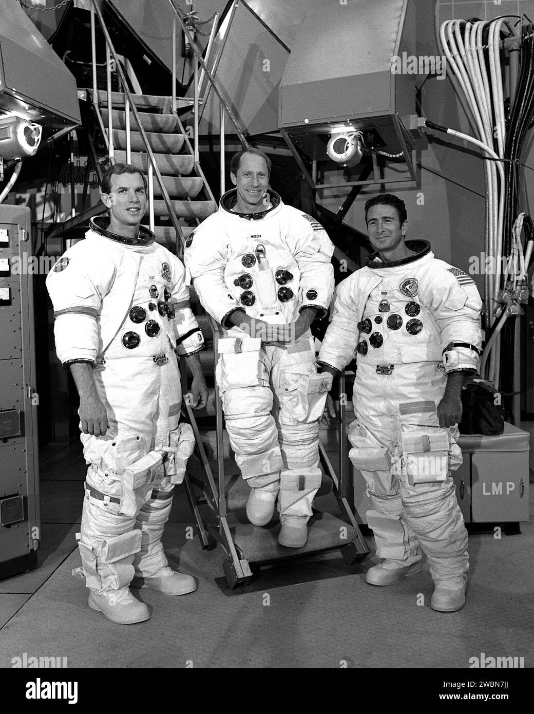 Apollo 15 crew, including Commander David R. Scott, Lunar Module Pilot ...