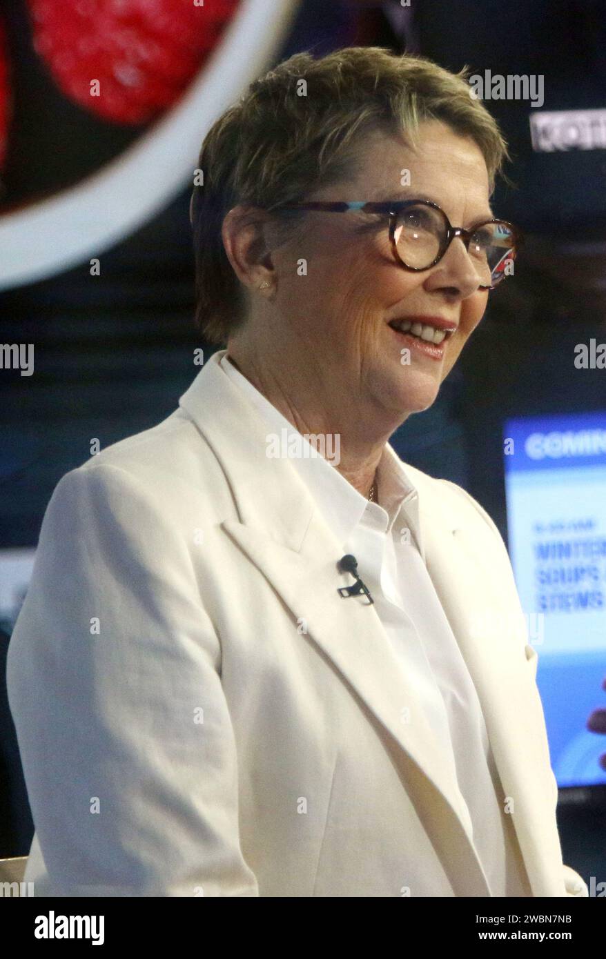 New York, NY, USA. 11th Jan, 2024. Annette Bening Seen At NBC's Today ...