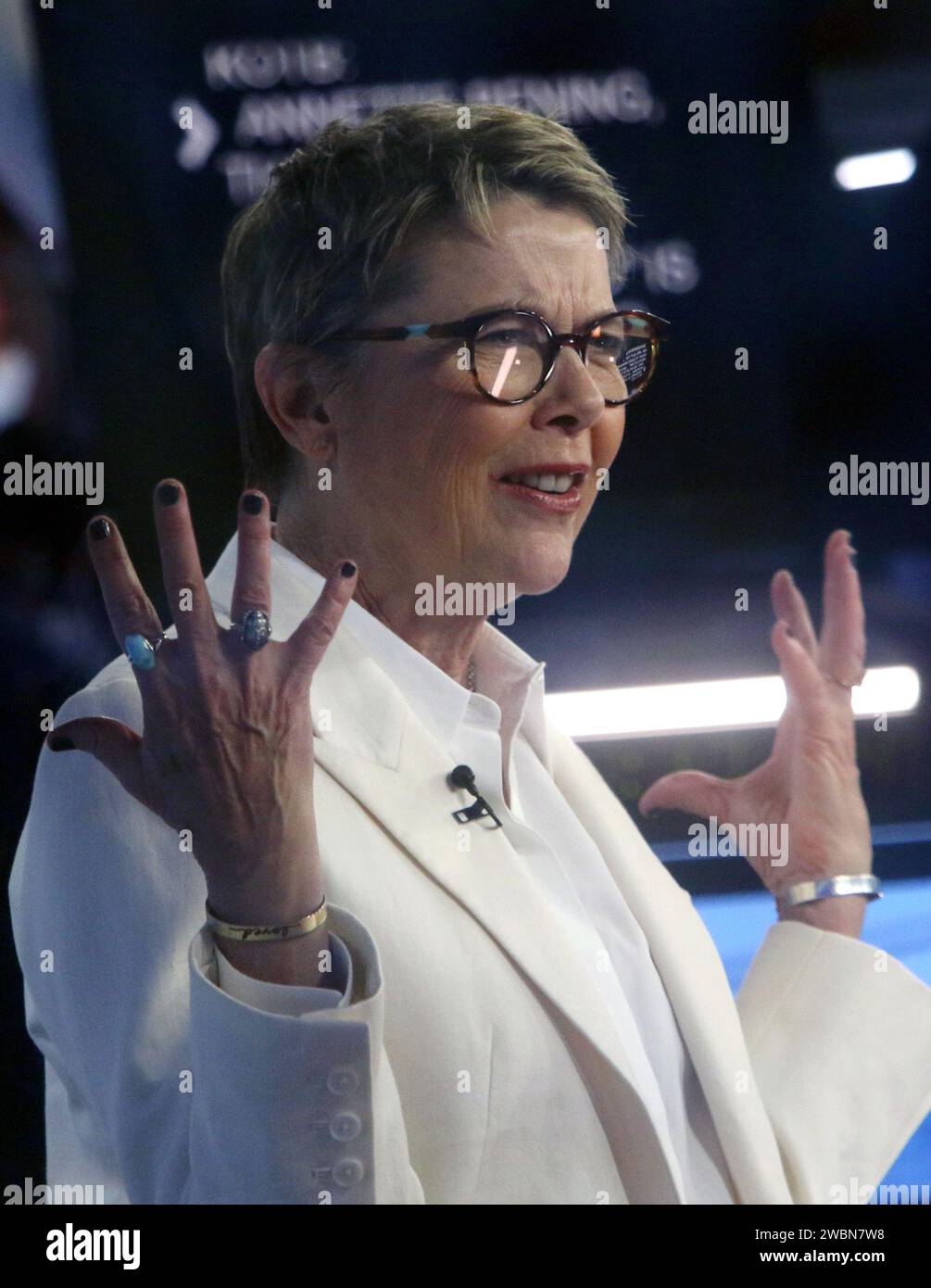 New York, NY, USA. 11th Jan, 2024. Annette Bening Seen At NBC's Today ...