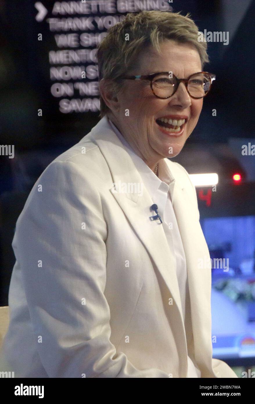 New York, NY, USA. 11th Jan, 2024. Annette Bening Seen At NBC's Today ...