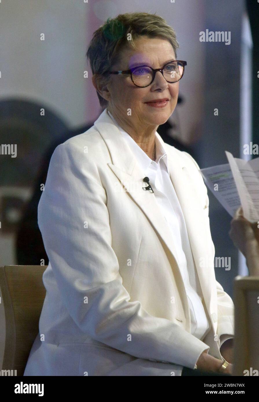 New York, NY, USA. 11th Jan, 2024. Annette Bening Seen At NBC's Today ...