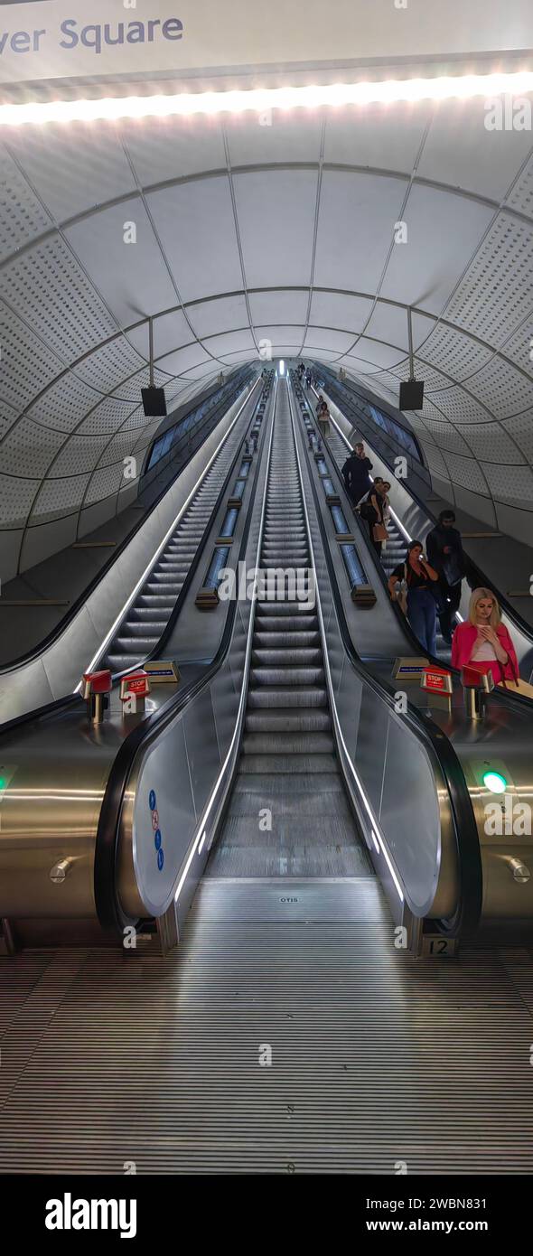 These Bond street escalators from the tube station are the longest on ...