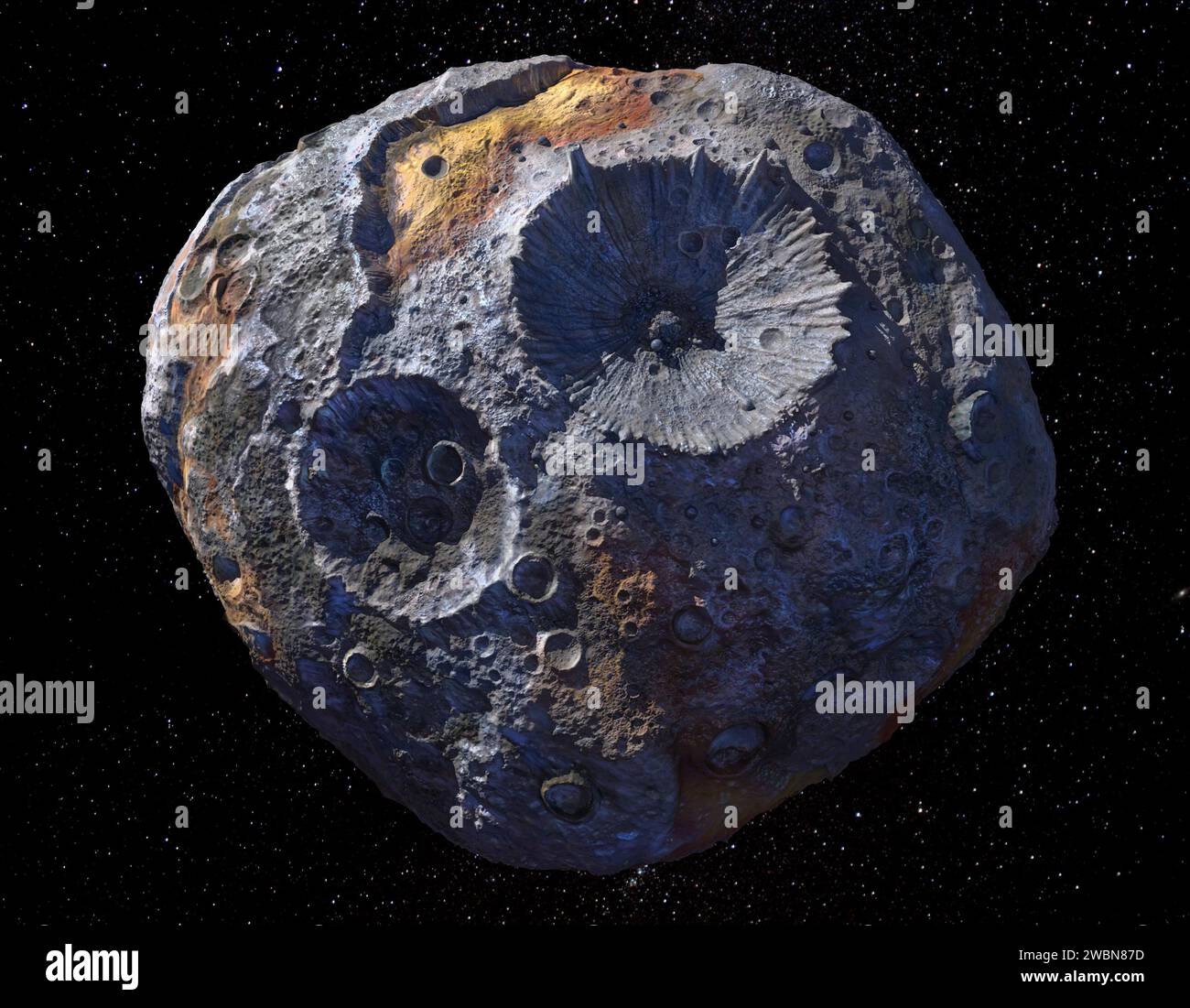 The asteroid Psyche, 226 kilometers wide in the main asteroid belt ...
