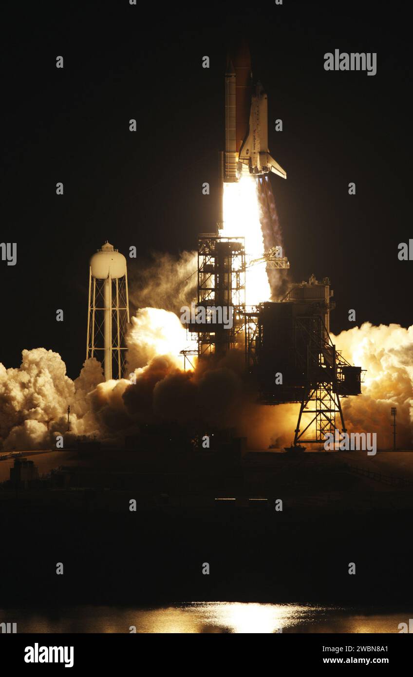CAPE CANAVERAL, Fla. - Rising on a column of fire, space shuttle ...