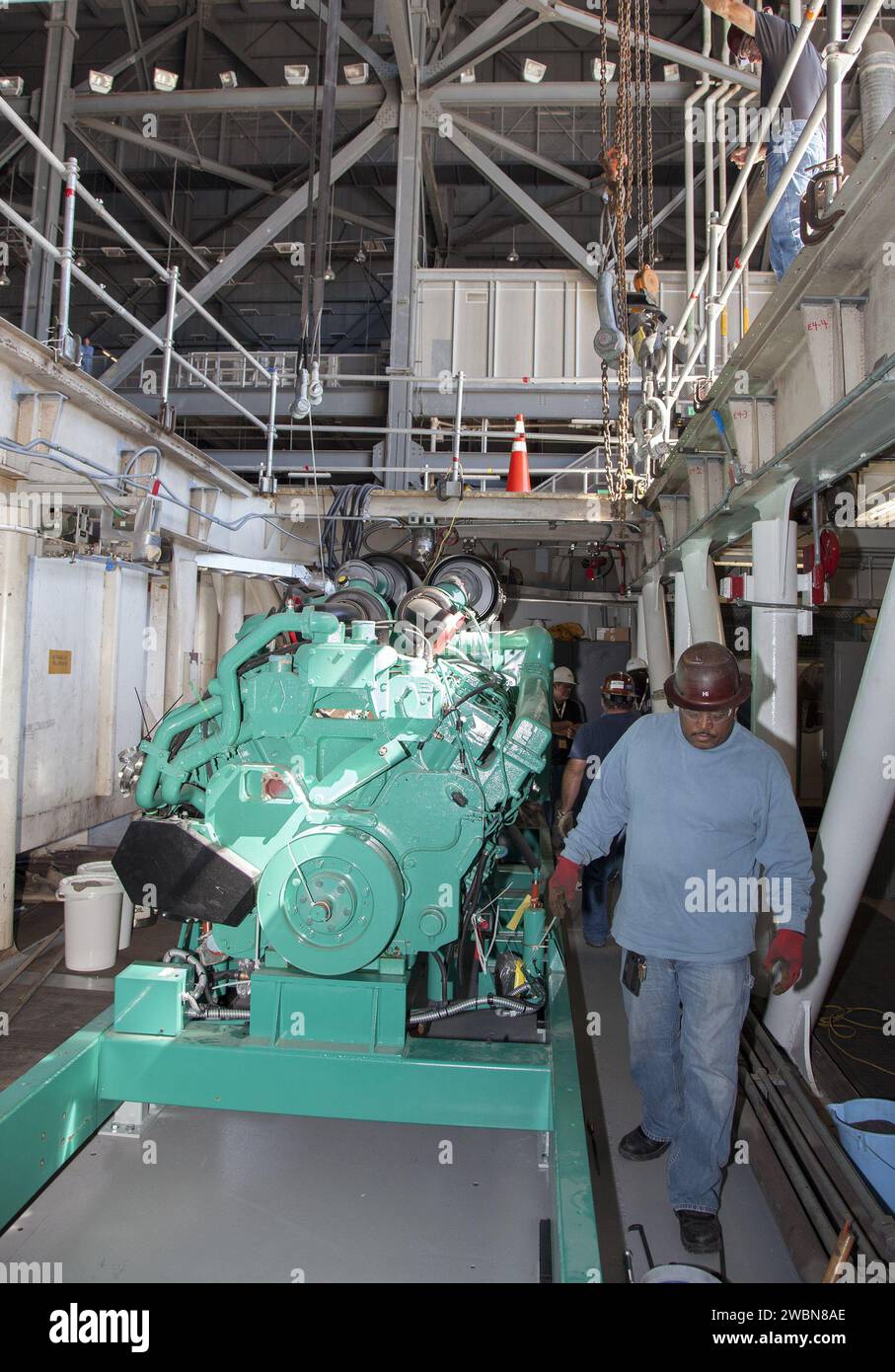 CAPE CANAVERAL, Fla. – Inside the Vehicle Assembly Building at NASA’s ...