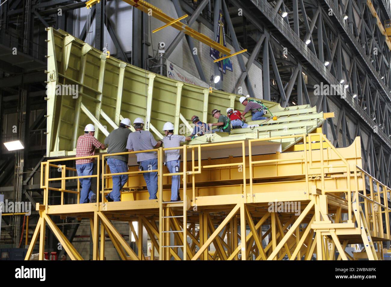 CAPE CANAVERAL, Fla. – Inside the Vehicle Assembly Building at NASA’s ...