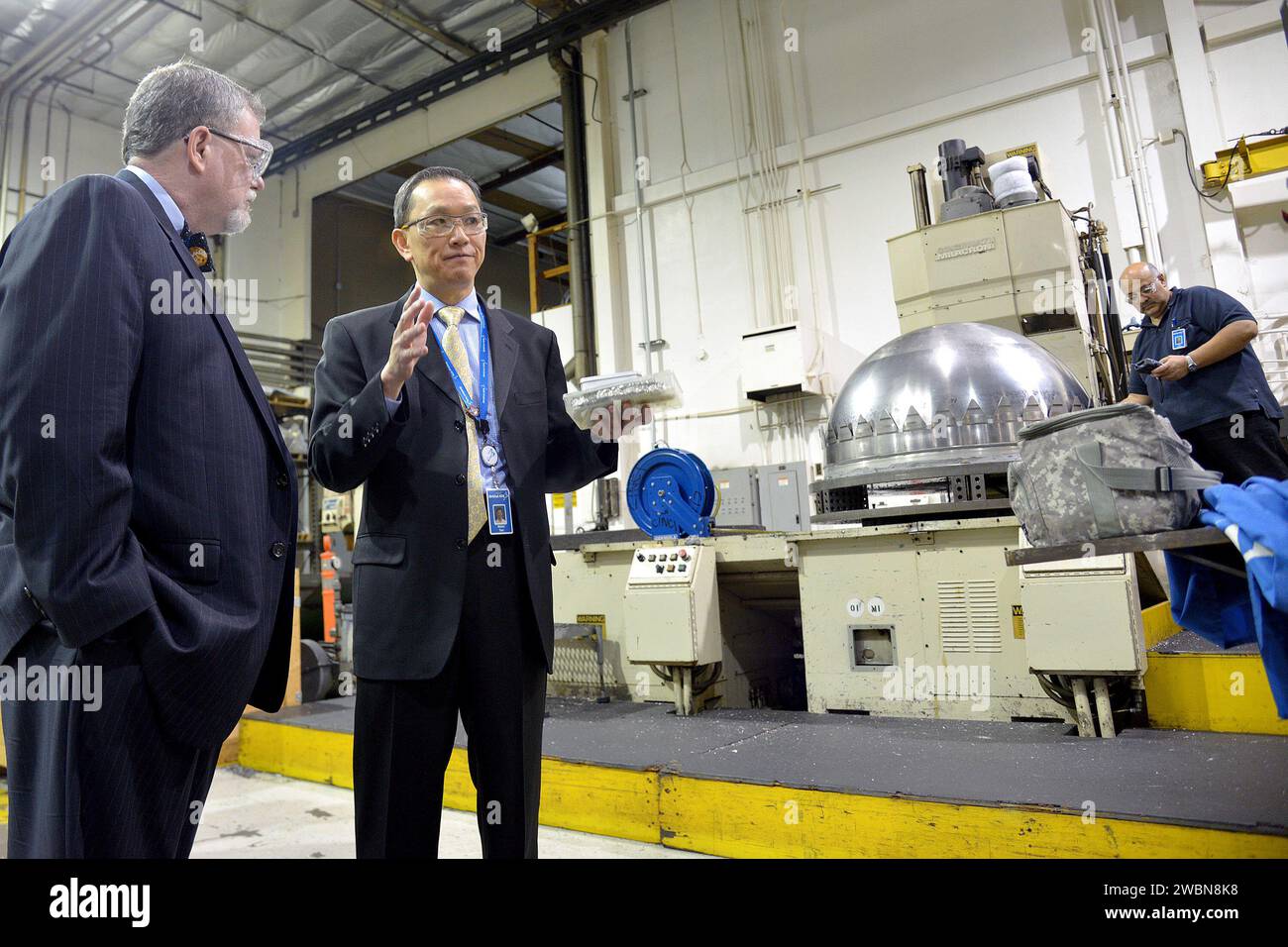 The team at Orbital ATK shows Lockheed Martin Orion Program Manager ...