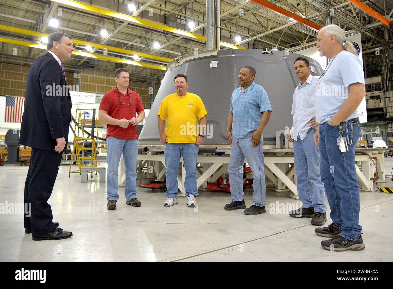 NASA and Lockheed Martin Orion leadership visits the team at Michoud ...