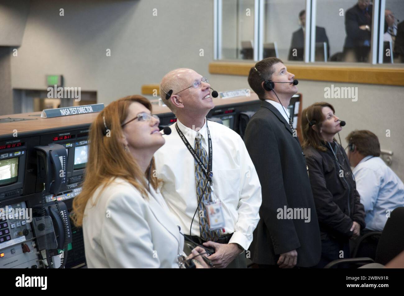 CAPE CANAVERAL, Fla. -- NASA test directors, from left, Charlie ...