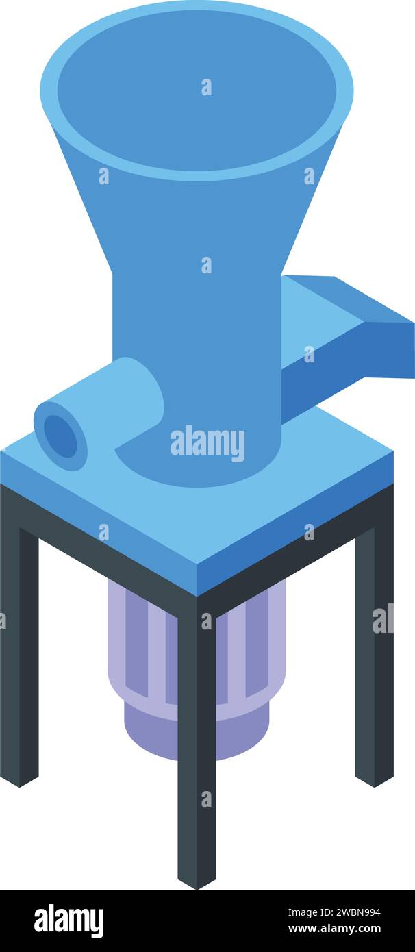 Circular saw shredder icon isometric vector. Home work garden. Leaves ...