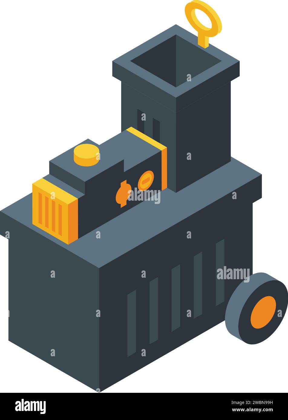 Wood mulcher Stock Vector Images - Alamy