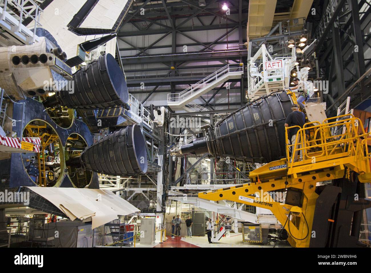 CAPE CANAVERAL, Fla. – In Orbiter Processing Facility-1 at NASA’s ...