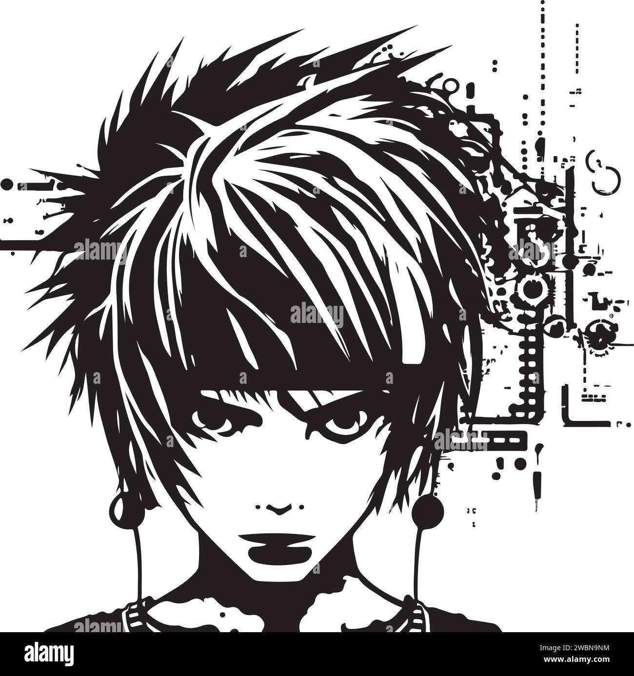 Cyber punk vector vectors hi-res stock photography and images - Alamy