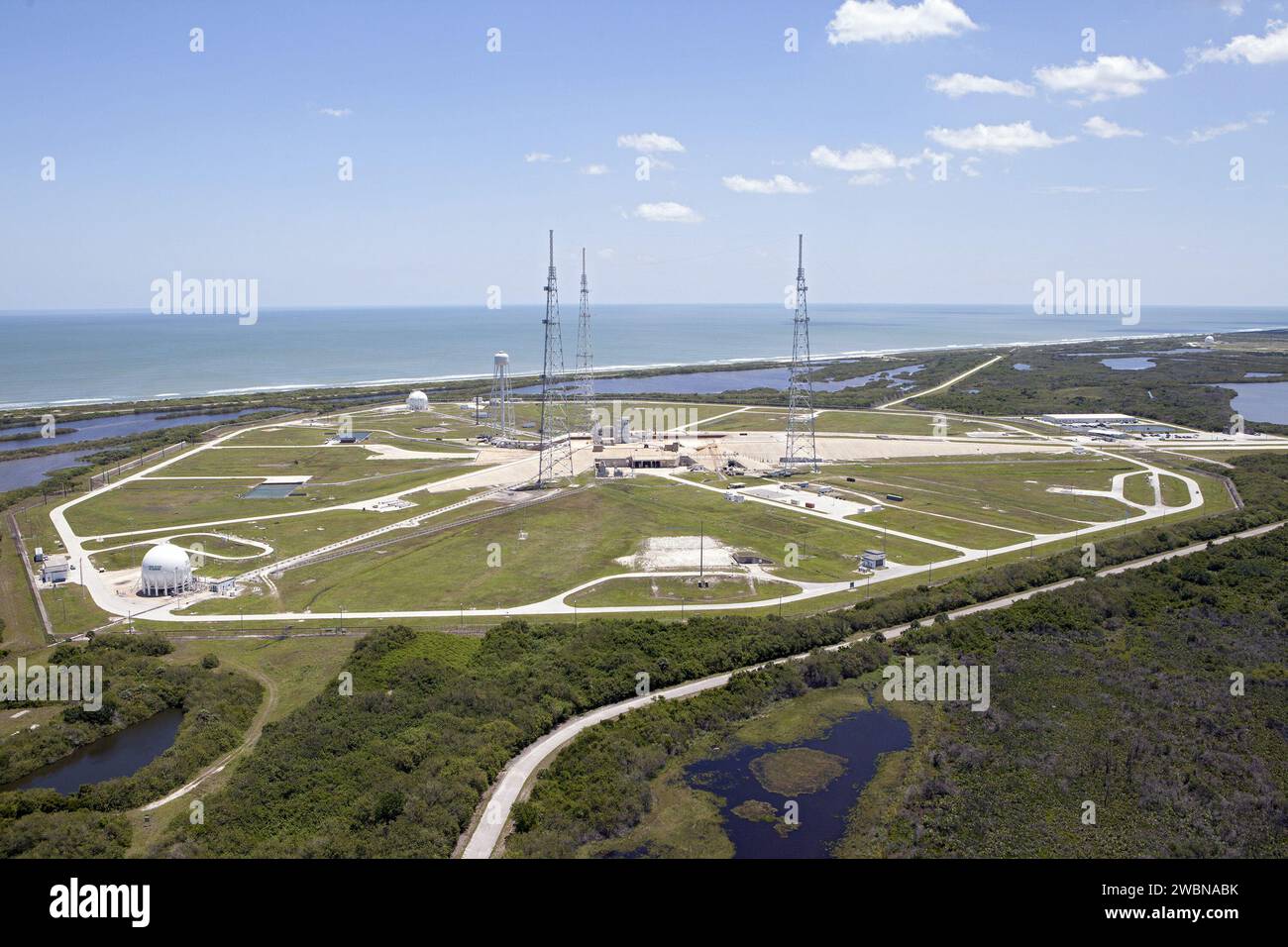 Aerial view cape kennedy florida hi-res stock photography and images ...