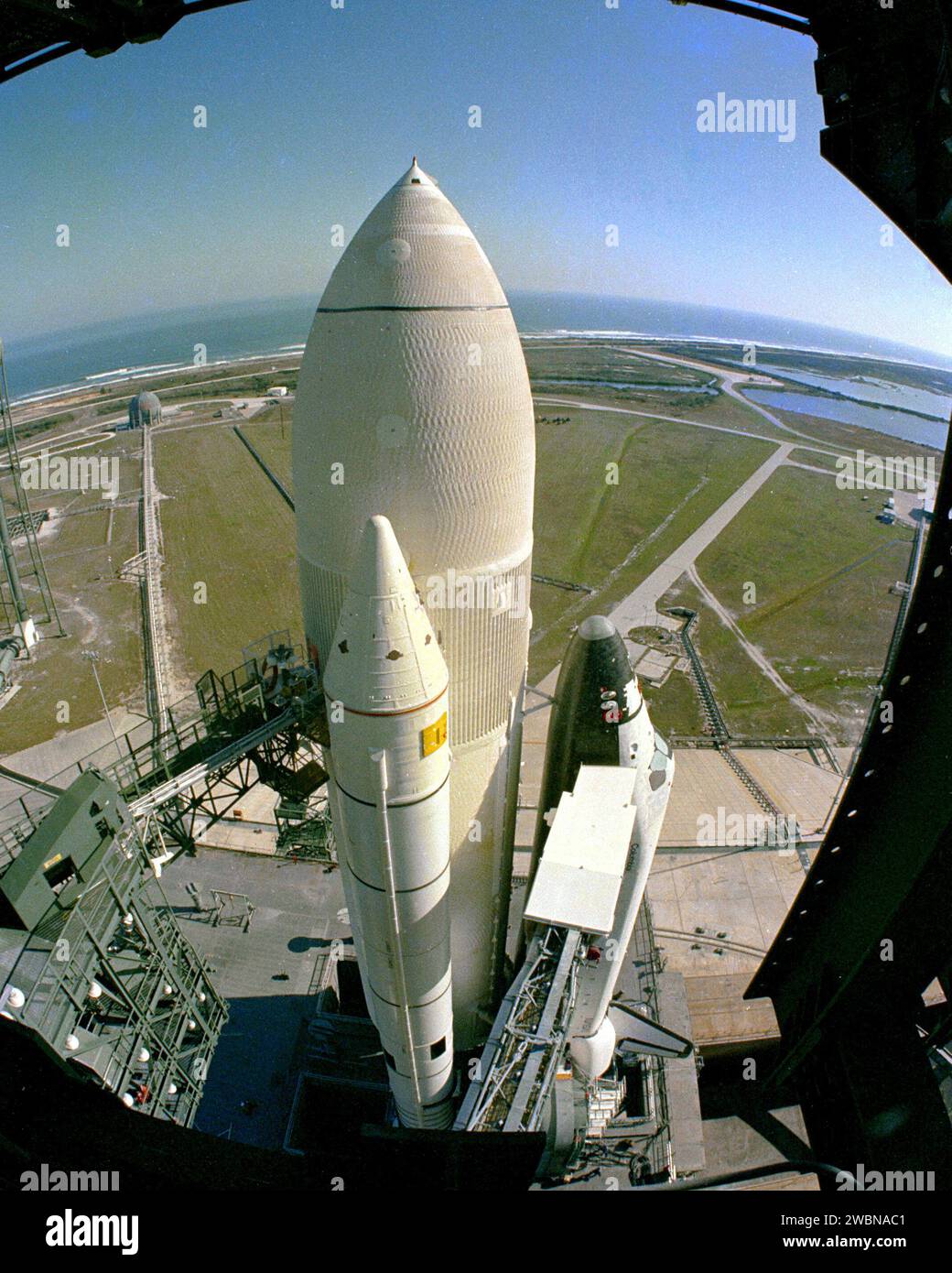 KENNEDY SPACE CENTER, FLA. - The first Space Shuttle vehicle destined to fly in space arrives at ...