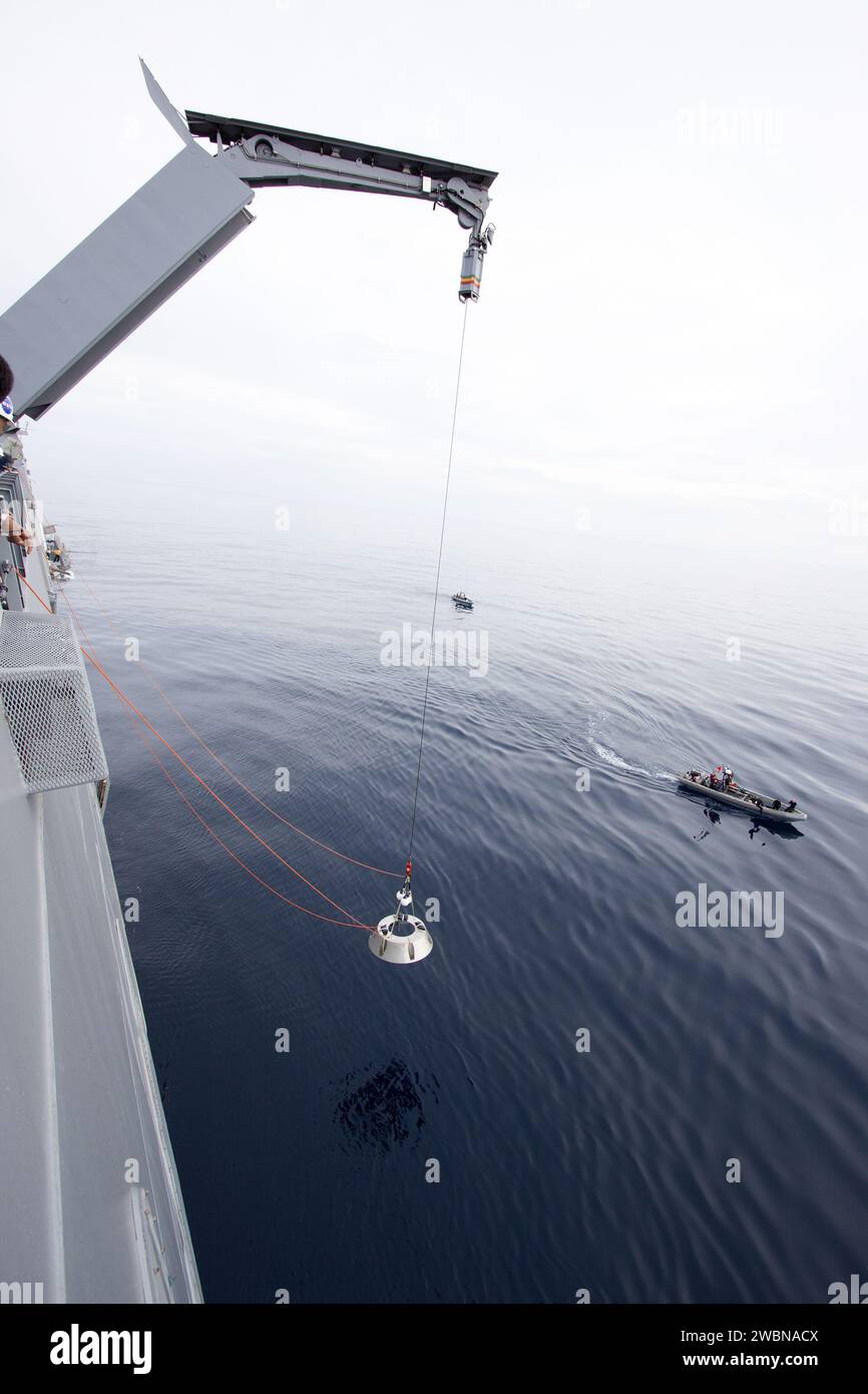 Off the coast of San Diego, California, the Orion boilerplate test ...