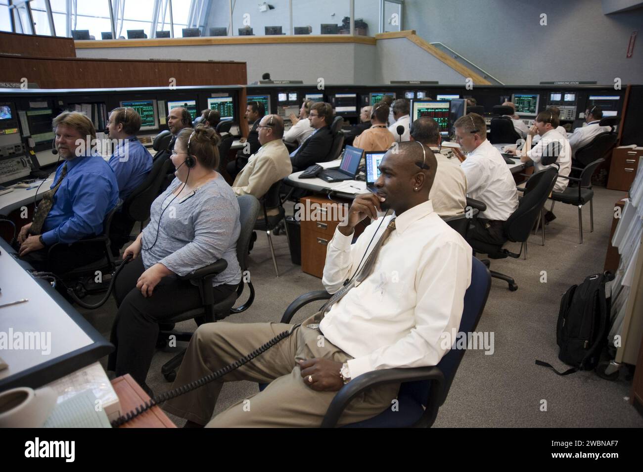 CAPE CANAVERAL, Fla. -- In Firing Room 4 of the Launch Control Center ...