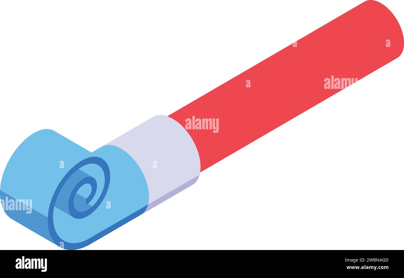 Party blower maker noise icon isometric vector. Celebration party ...