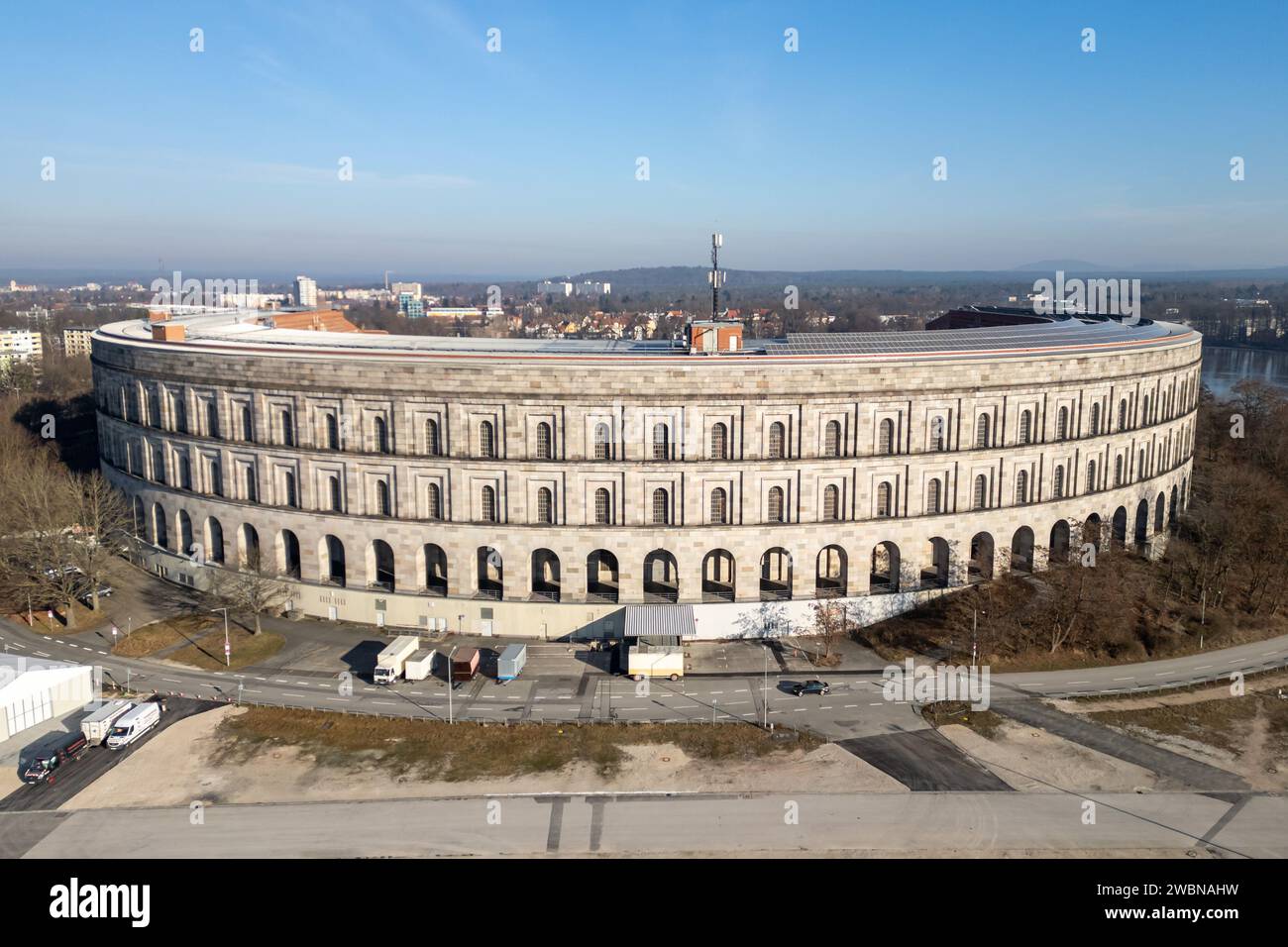 Nuremberg, Germany. 11th Jan, 2024. View of the Congress Hall on the ...