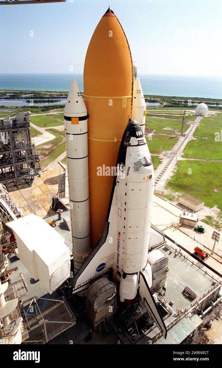 KENNEDY SPACE CENTER, Fla. -- Atop the mobile launcher platform, Space ...