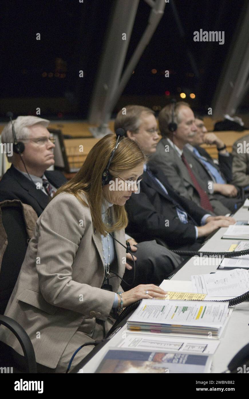 CAPE CANAVERAL, Fla. - In Firing Room 4 in the Launch Control Center at ...