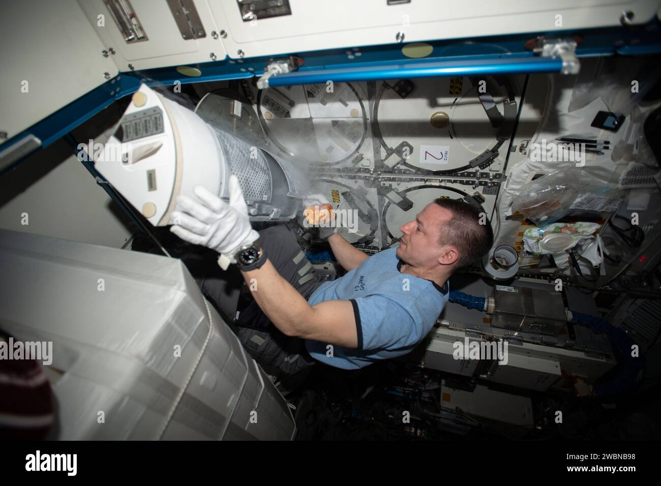 iss062e105759 (March 23, 2020) --- NASA astronaut Andrew Morgan ...