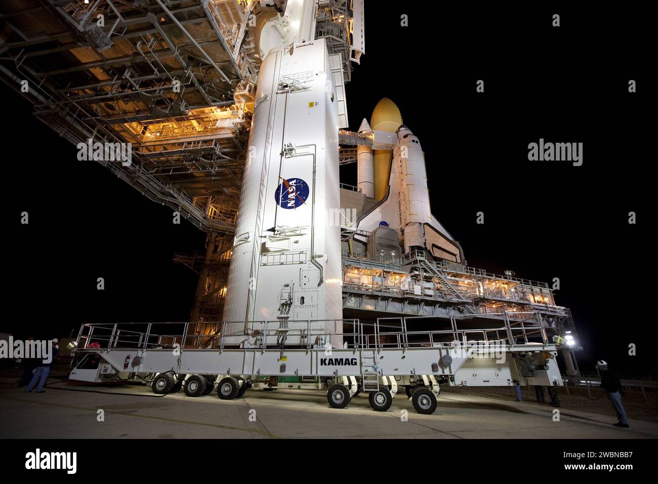 CAPE CANAVERAL, Fla. - At Launch Pad 39A at NASA's Kennedy Space Center in Florida, preparations ...