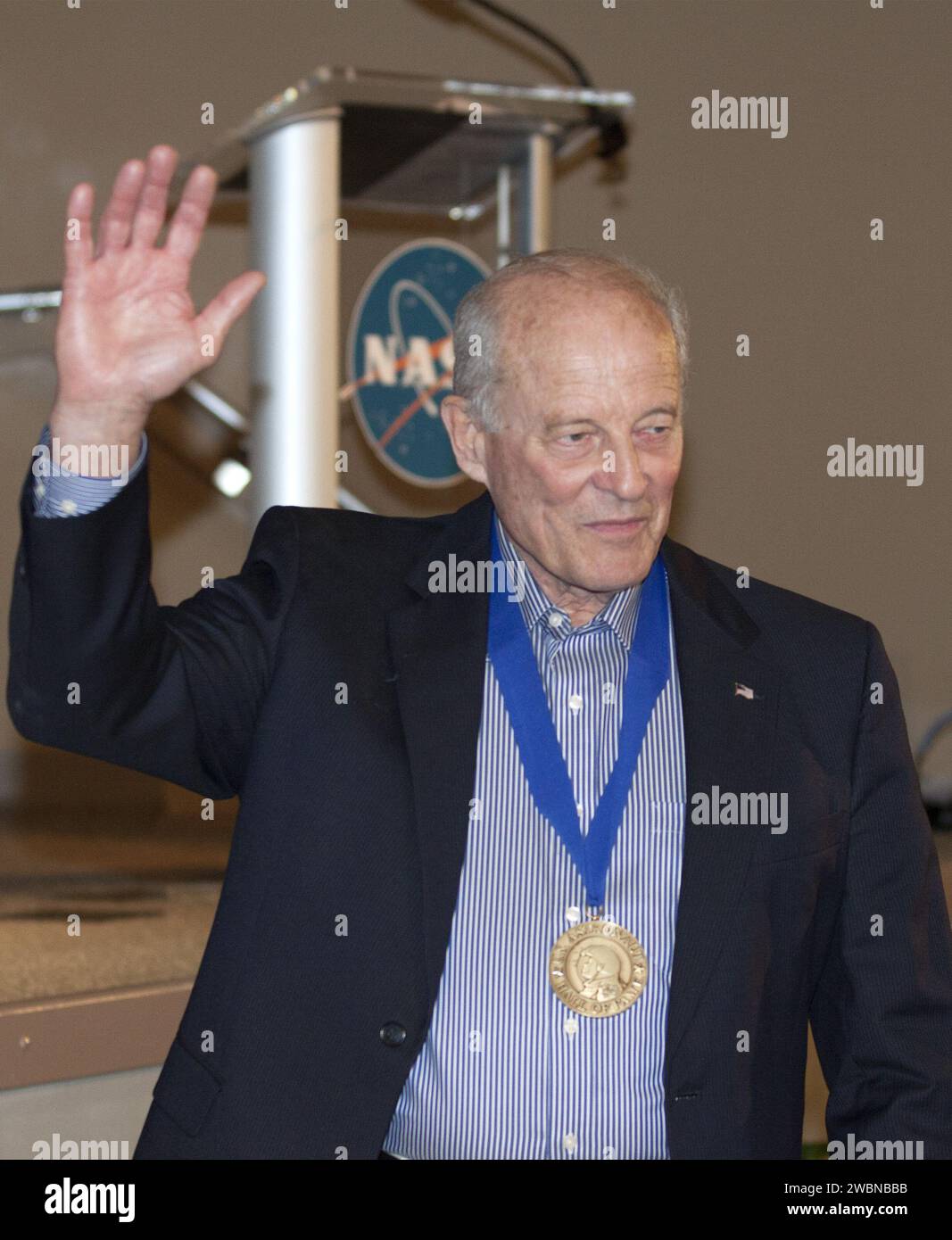 CAPE CANAVERAL, Fla. – U.S. Astronaut Hall of Fame member Jack Lousma ...