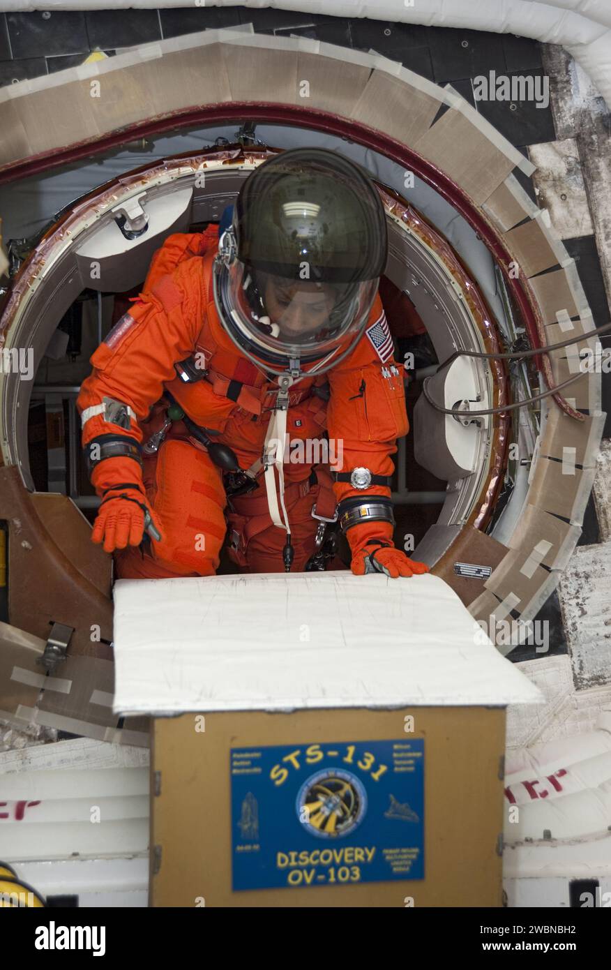 CAPE CANAVERAL, Fla. - At Launch Pad 39A at NASA's Kennedy Space Center in Florida, STS-131 ...