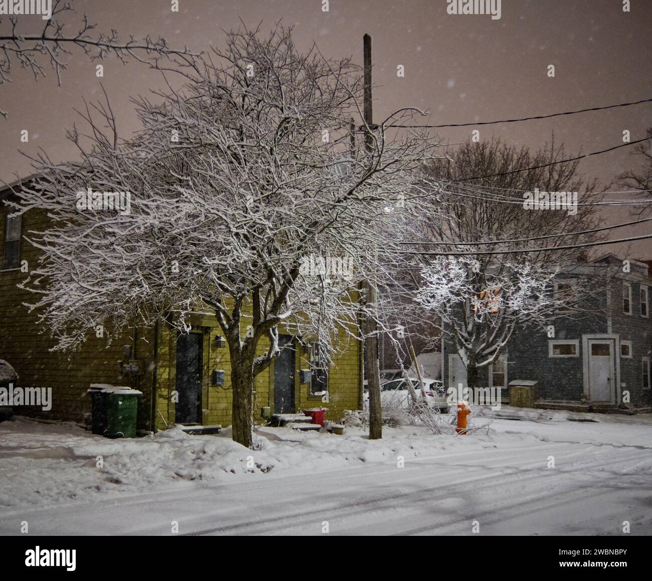 Halifax, Nova Scotia, Canada. March 2, 2023. As snow continues to fall ...