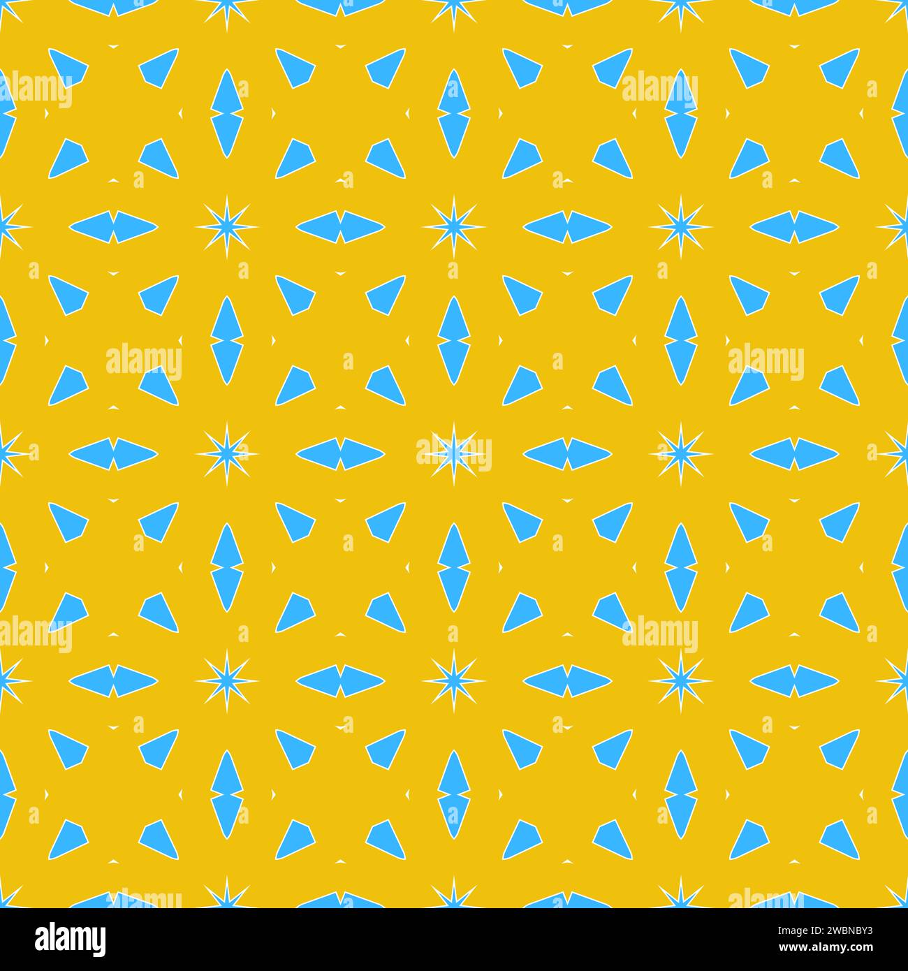 An eye-catching and vibrant star-shaped pattern created using yellow ...