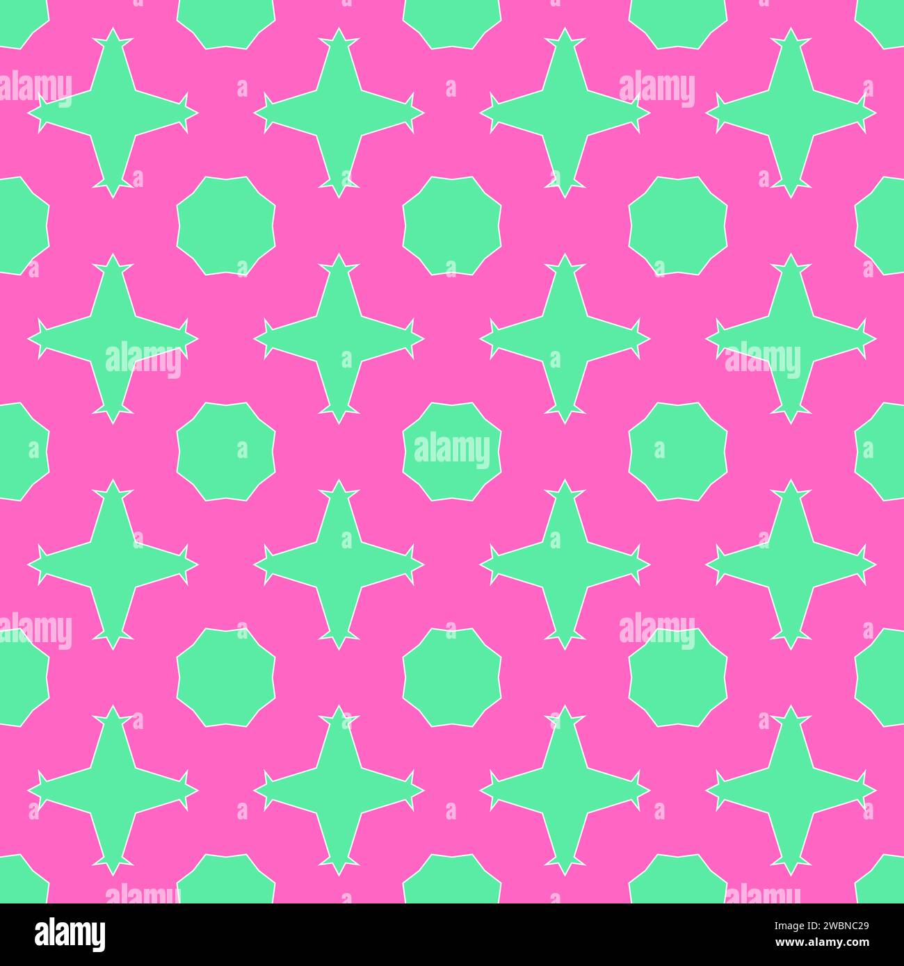 A playful pattern consisting of polka dots in varying shades of pink ...