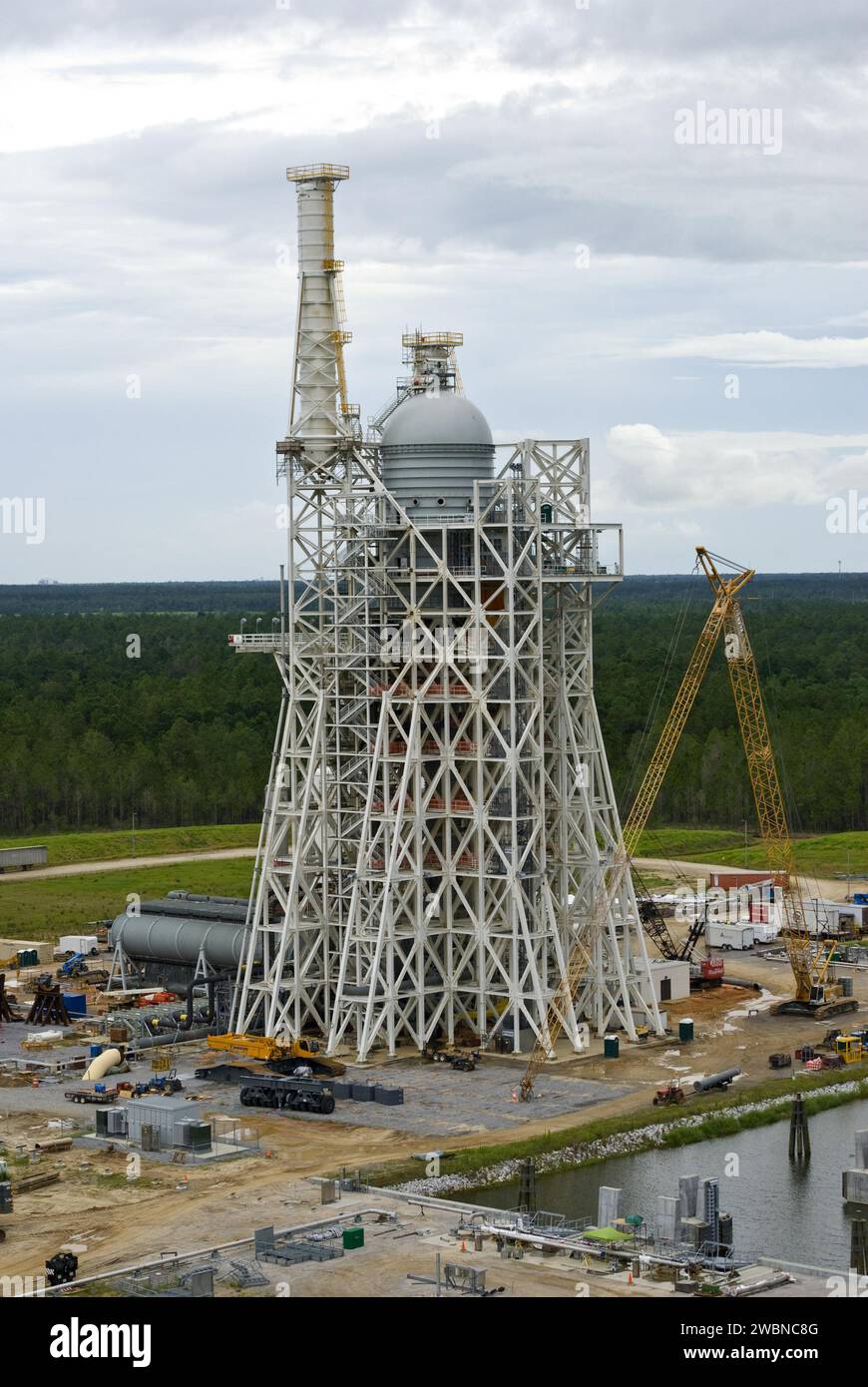 Rocket Engine Propellant Tanks And Cell Dome Top The A 3 Test Stand