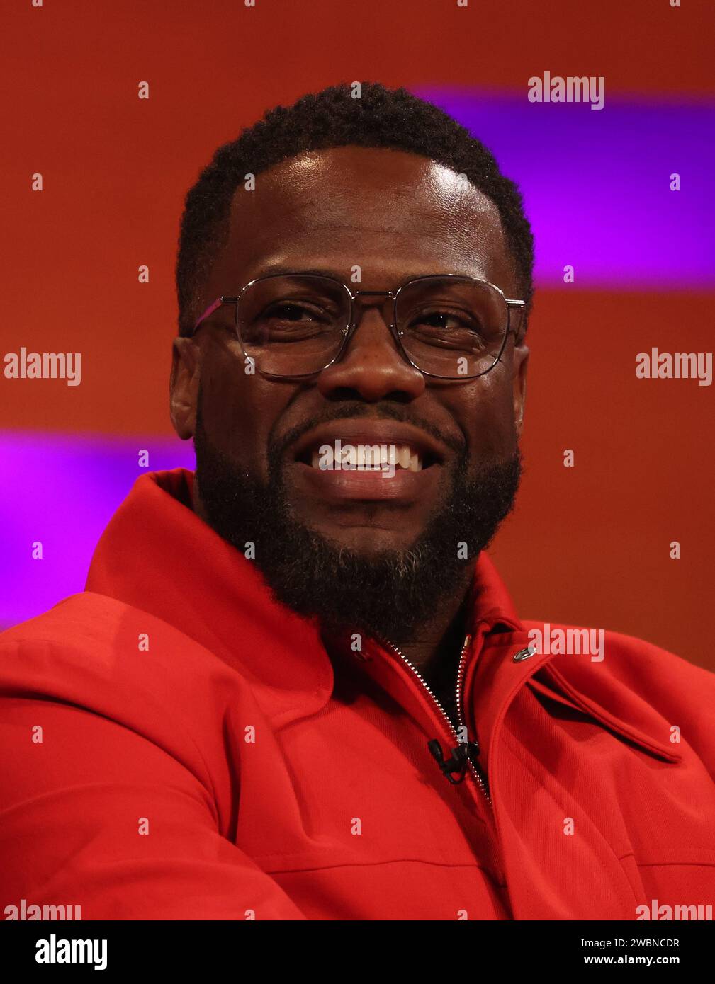EDITORIAL USE ONLY Kevin Hart during the filming for the Graham Norton ...