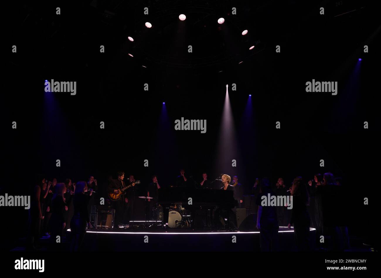 EDITORIAL USE ONLY Tom Odell performing during the filming for the ...