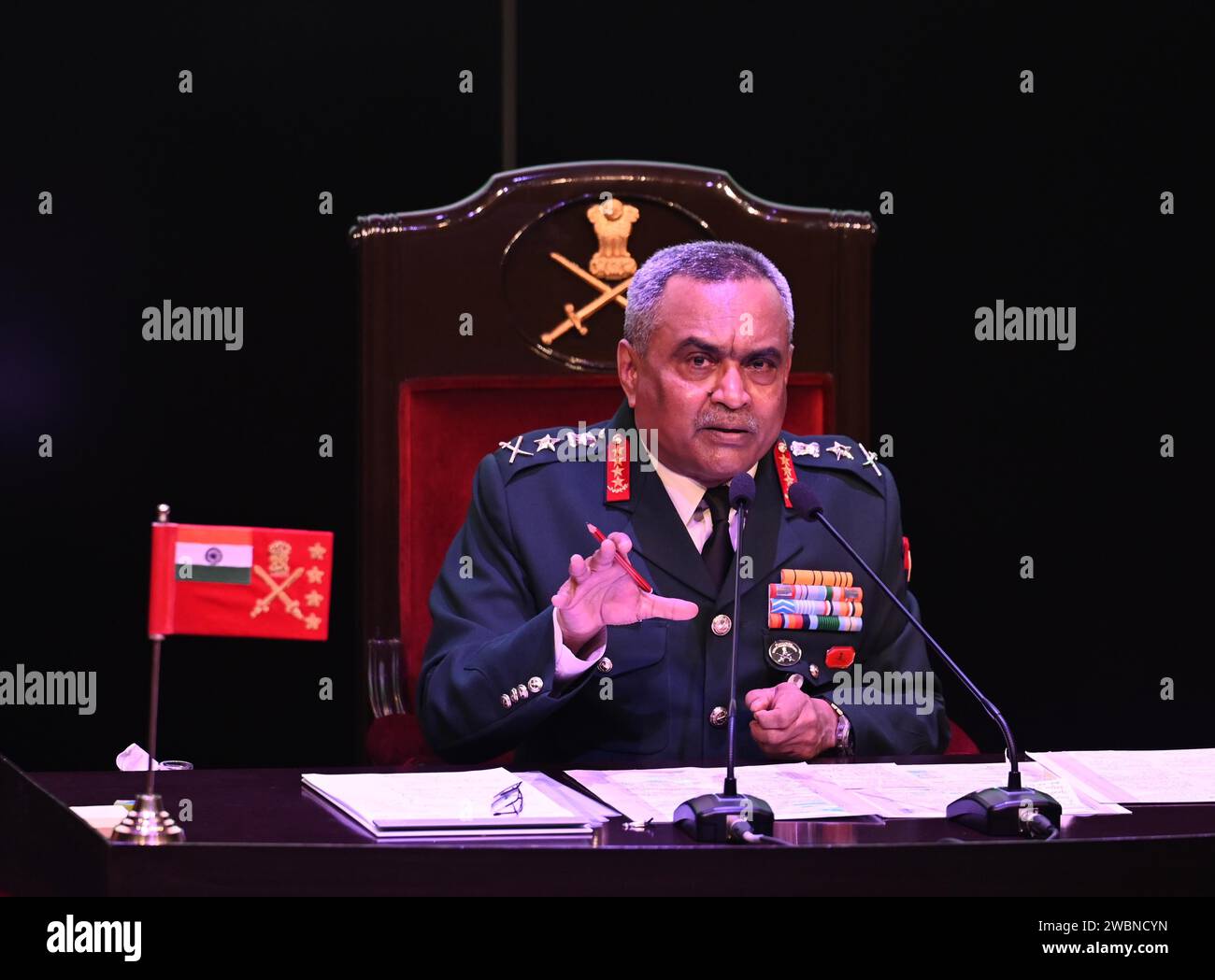 NEW DELHI, INDIA - JANUARY 11: Chief of Army Staff General Manoj Pande ...
