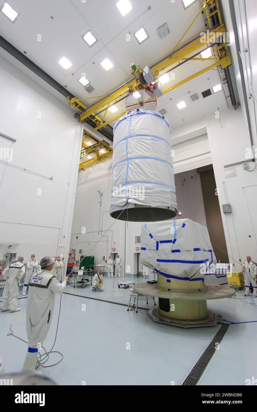 GRAIL put into Canister and Canister lifted onto Transporter Stock ...