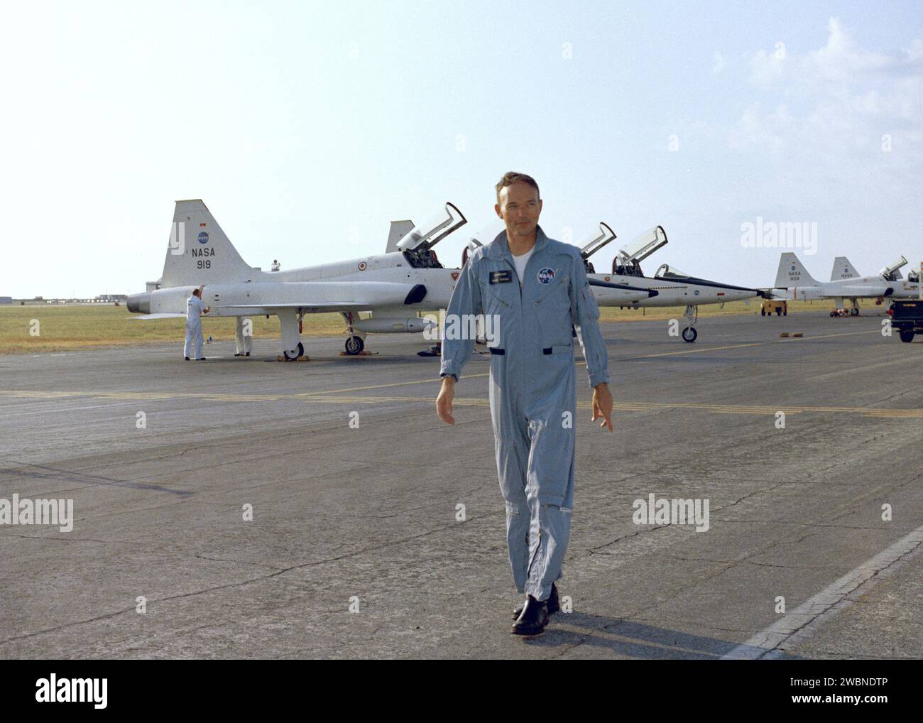 PATRICK AFB, Fla. – Apollo 11 command module pilot Michael Collins ...