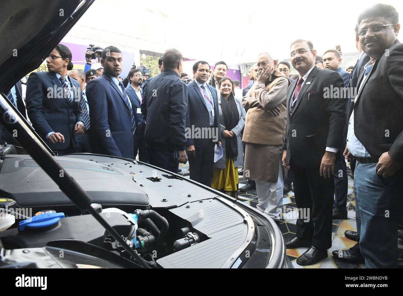 Patna, India. 11th Jan, 2024. PATNA, INDIA - JANUARY 11: Chief minister ...