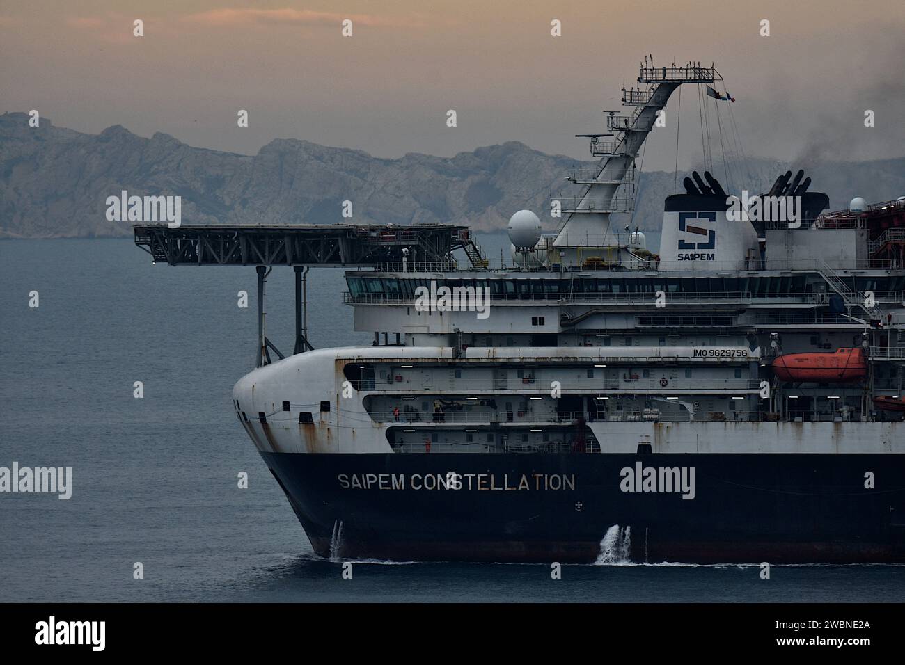 The Pipelay Crane Vessel (PCV) Saipem Constellation arrives at the ...