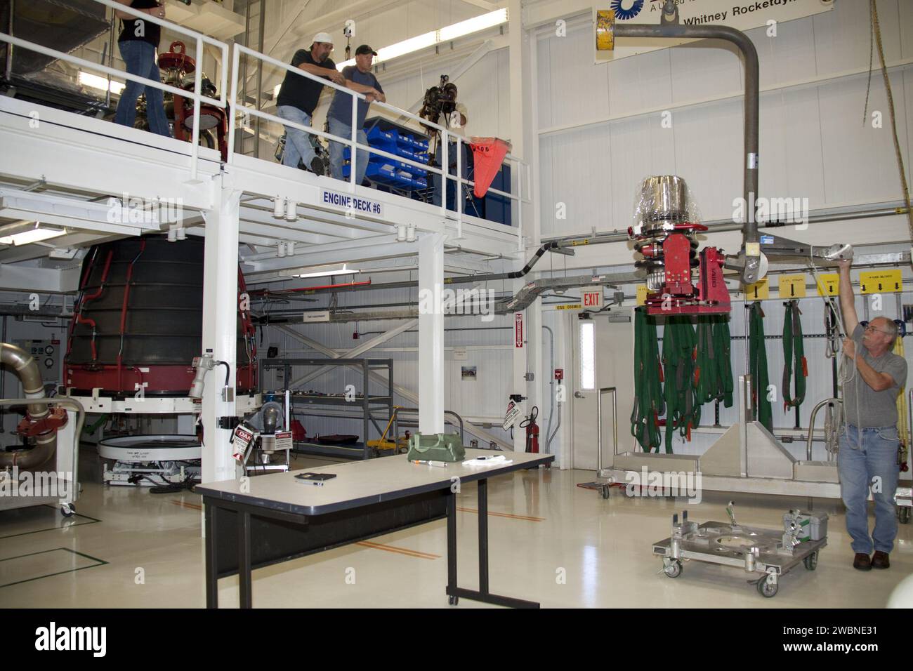 CAPE CANAVERAL, Fla. – On the floor of the Space Shuttle Main Engine ...