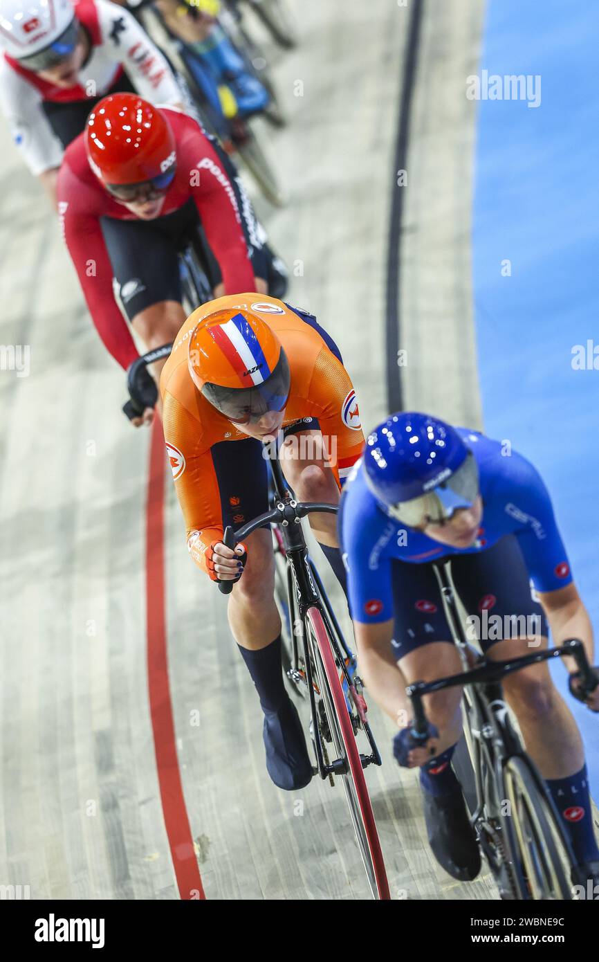 APELDOORN - Team Netherlands Lisa van Belle in action during the women ...