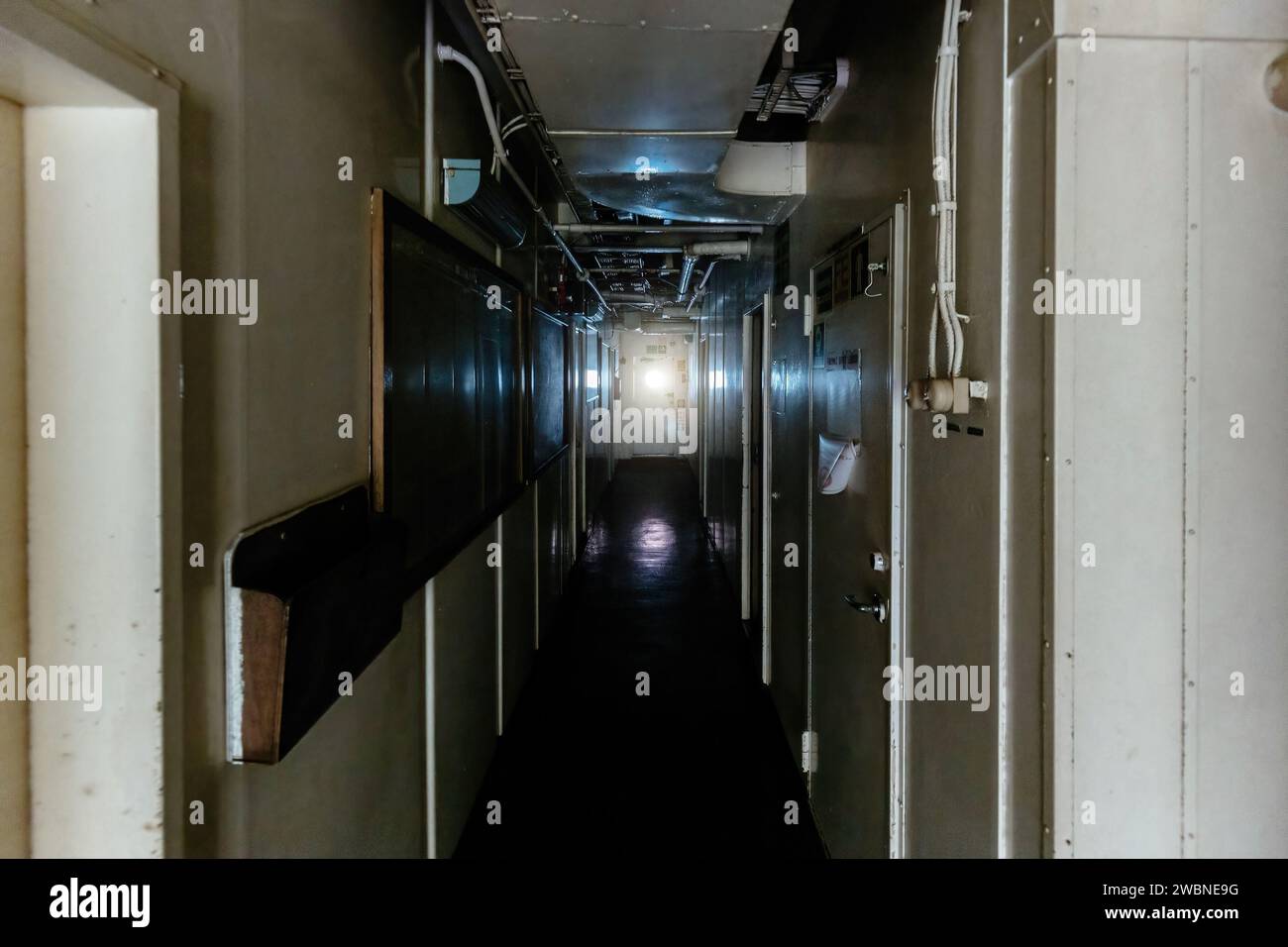 Ship corridor with people hi-res stock photography and images - Alamy