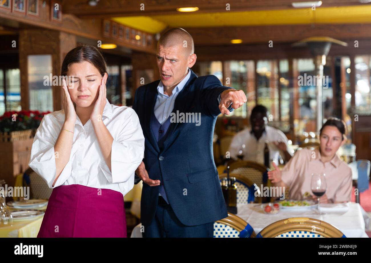 Angry waiter order hi-res stock photography and images - Alamy
