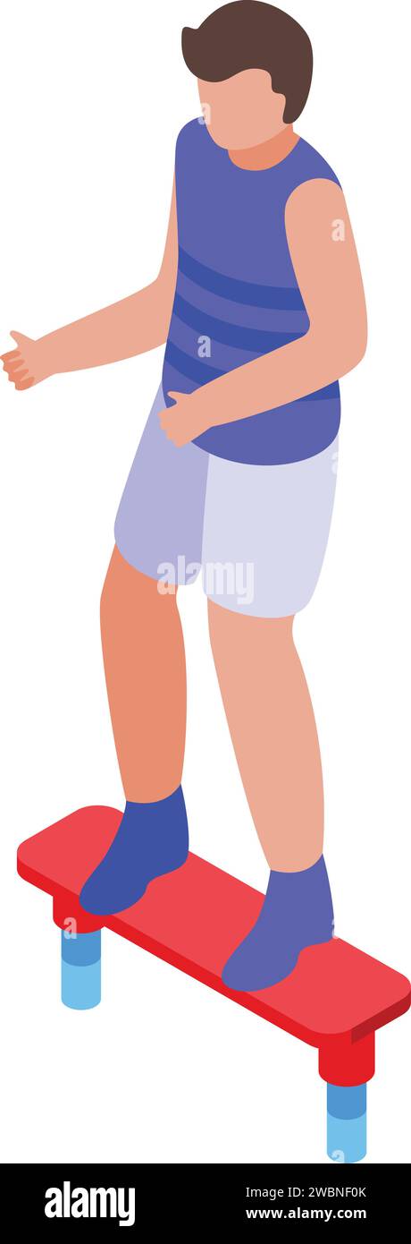 Water up wet icon isometric vector. Board deep. Ocean wet pursuit Stock ...