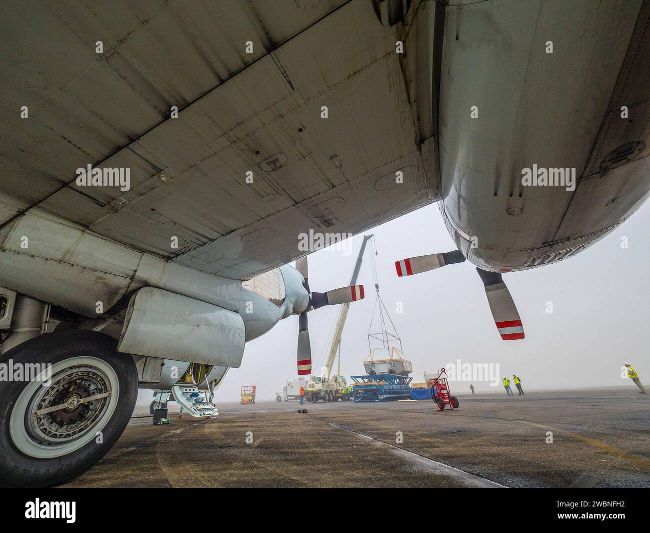 The Artemis I Orion crew module pressure vessel is loaded on NASA's ...
